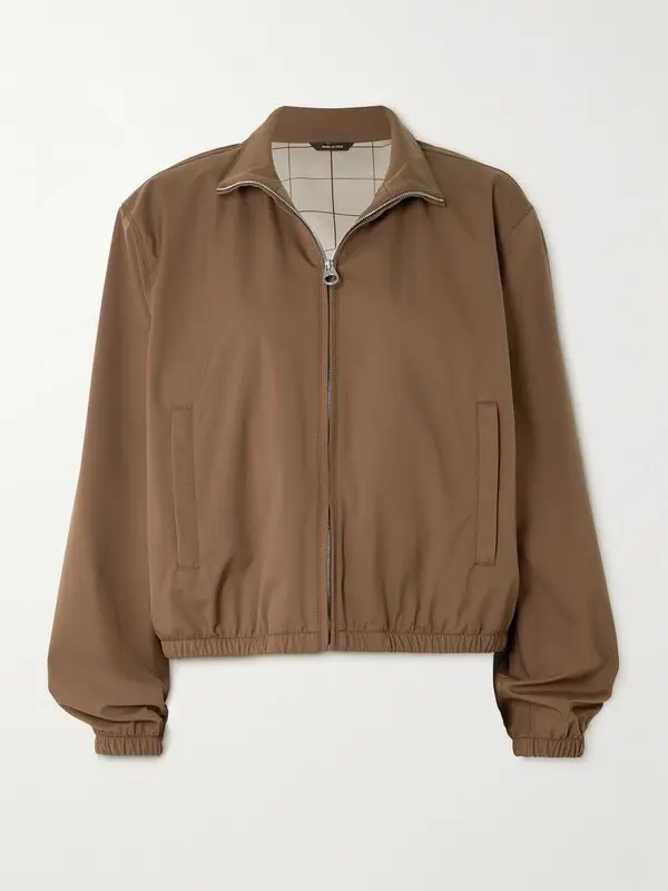 Loro Piana Shell Bomber Jacket - Brown