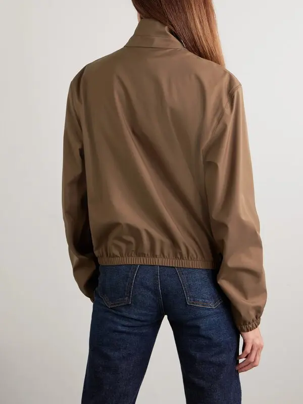 Loro Piana Shell Bomber Jacket - Brown