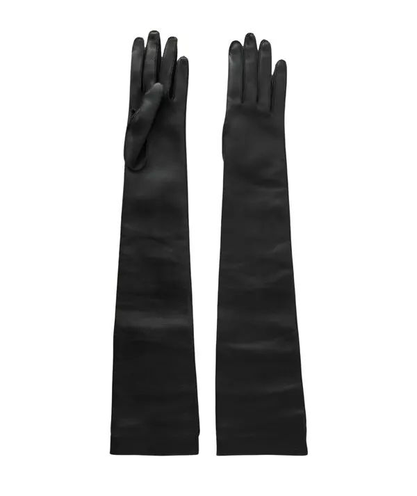 TOM FORD Elbow-length Leather Gloves - Black