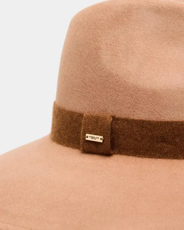 Eugenia Kim Emmanuelle Wool Felt Fedora - Camel