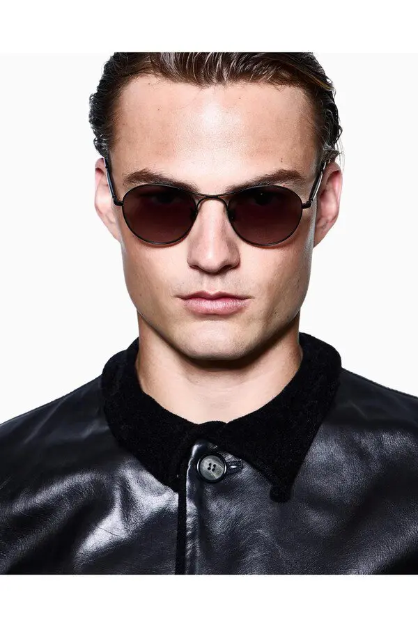 Giorgio Armani Metal Sunglasses - Black