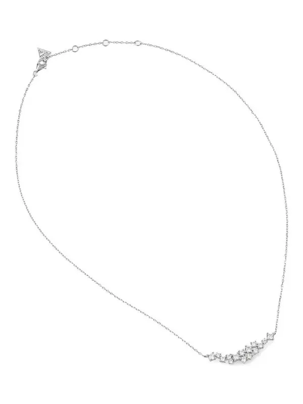 Guess Jardin Crystal Necklace - Silver