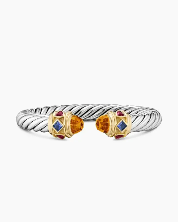 David Yurman Renaissance Cable Flex Bracelet - Madeira Citrine