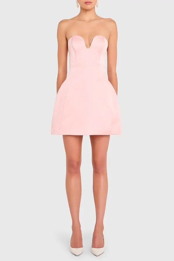 Amanda Uprichard Lodi Strapless Mini Dress