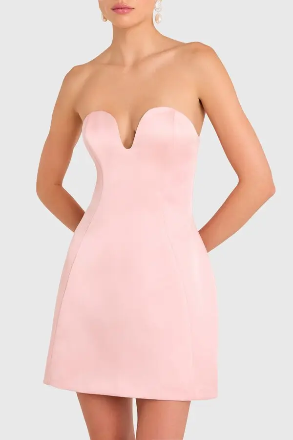 Amanda Uprichard Lodi Strapless Mini Dress