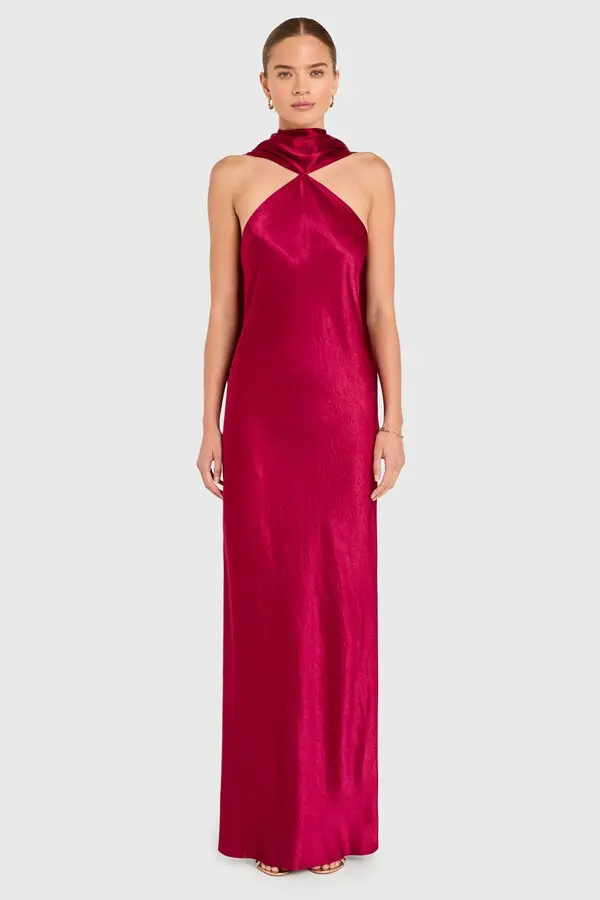 Amanda Uprichard Ashton Maxi Dress - Wine