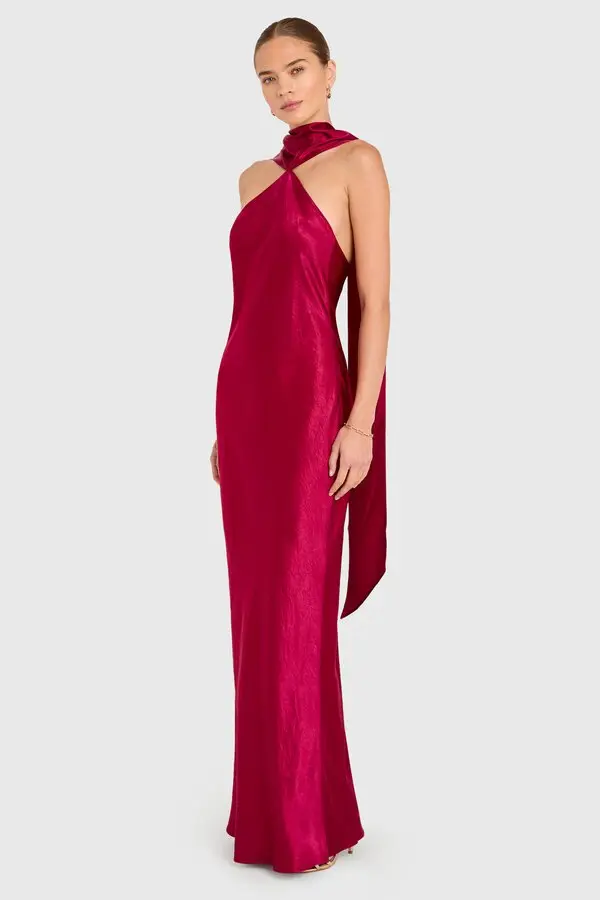 Amanda Uprichard Ashton Maxi Dress - Wine