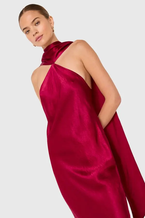 Amanda Uprichard Ashton Maxi Dress - Wine