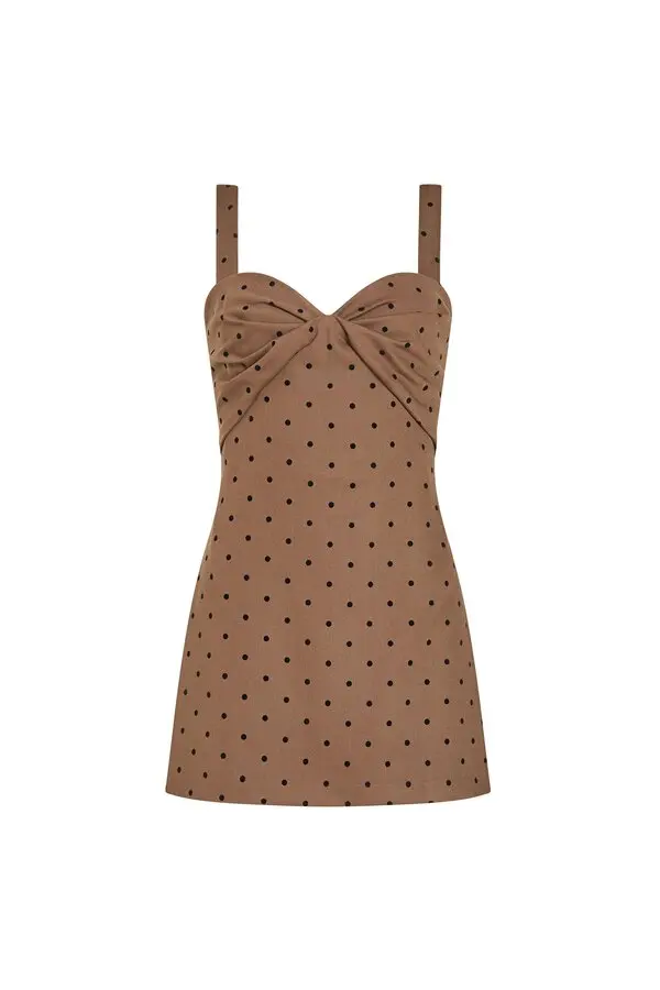 Amanda Uprichard Soho Polka Dot Romper