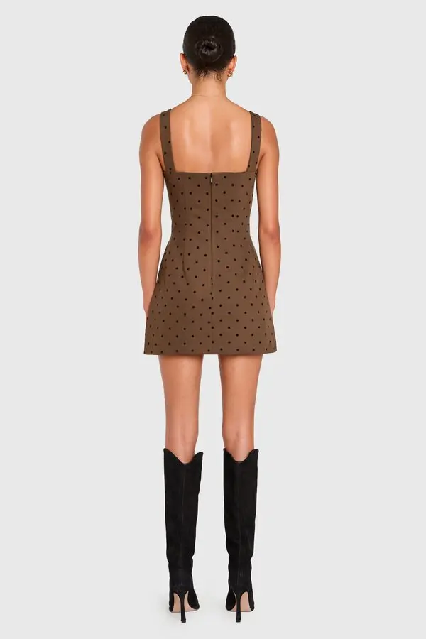 Amanda Uprichard Soho Romper In Polka Dot