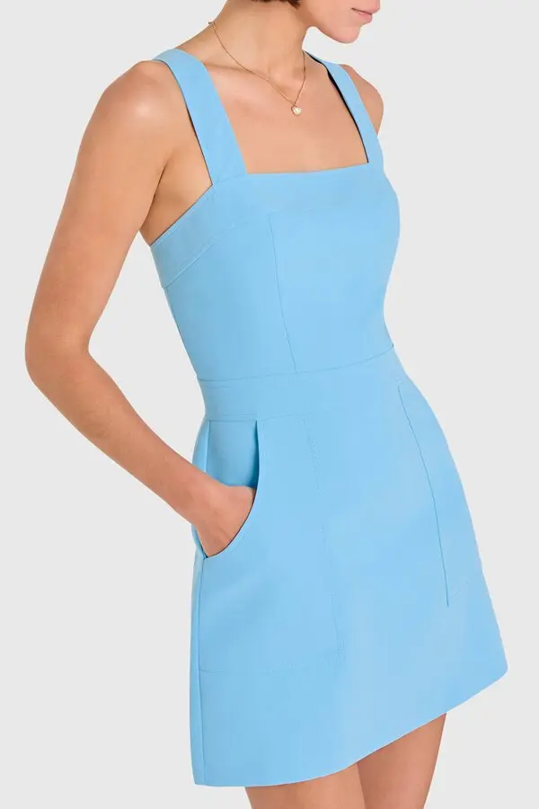 Amanda Uprichard Ace Mini Dress - Pacific