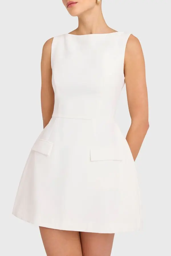 Amanda Uprichard Banco Mini Dress - Ivory