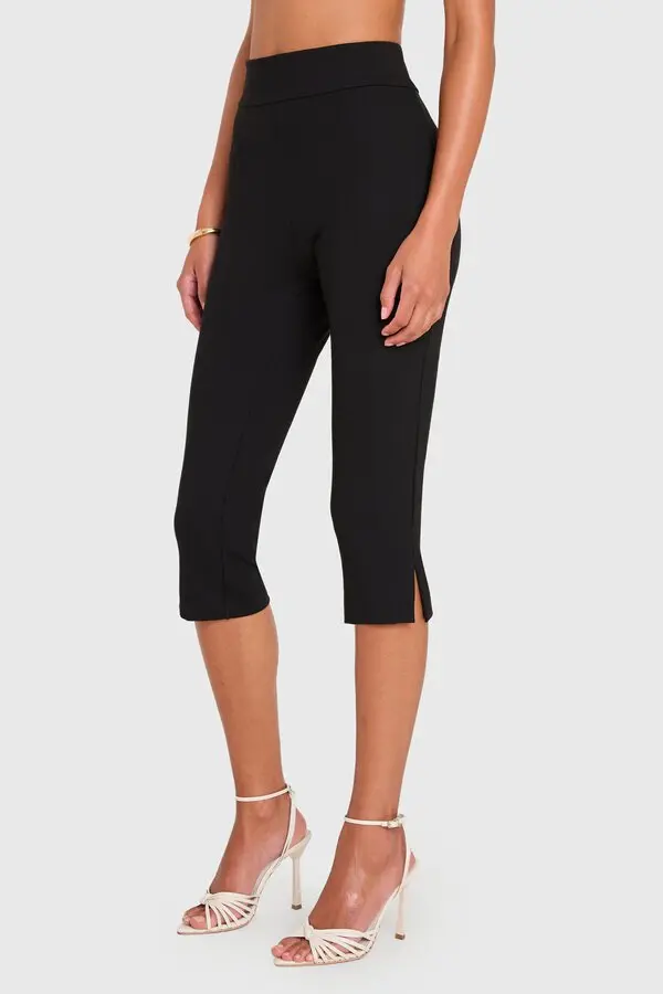 Amanda Uprichard Nico Capri Pants With Side Slits