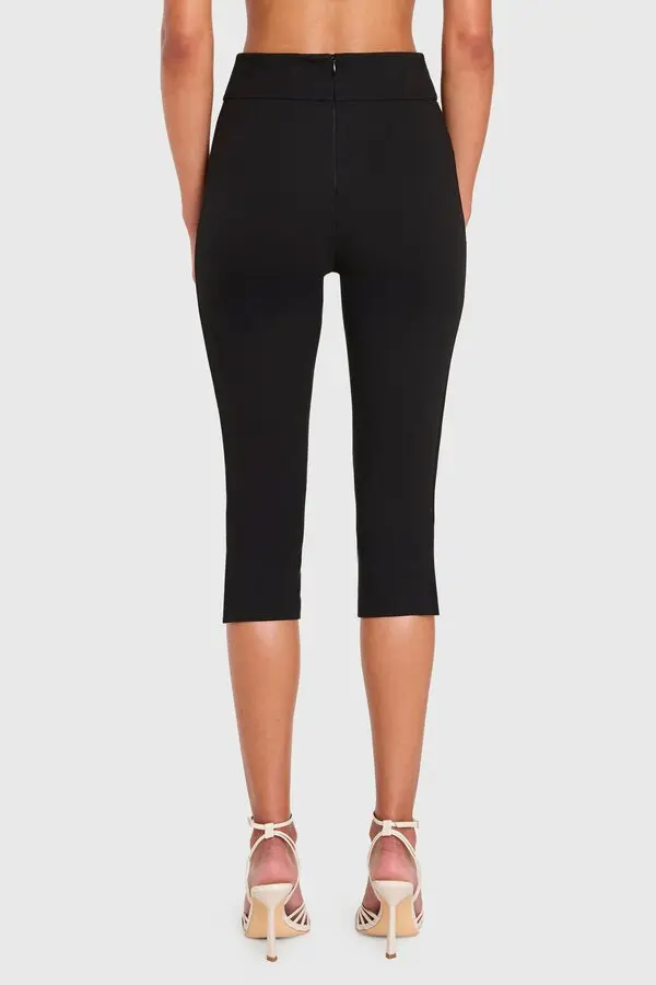 Amanda Uprichard Nico Capri Pants With Side Slits
