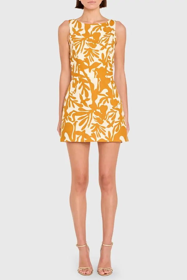 Amanda Uprichard Avellina Skort Romper - Botticelli Print
