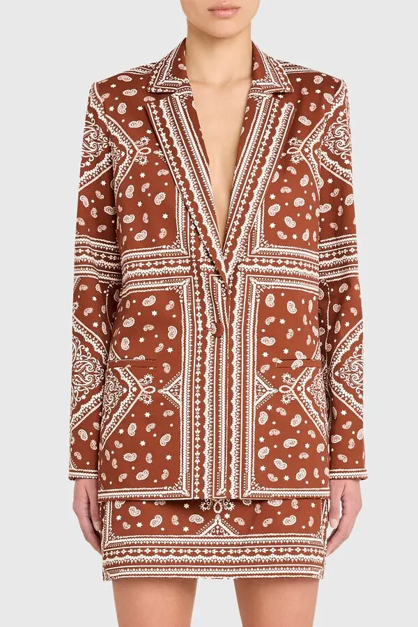 Amanda Uprichard Grady Printed Blazer