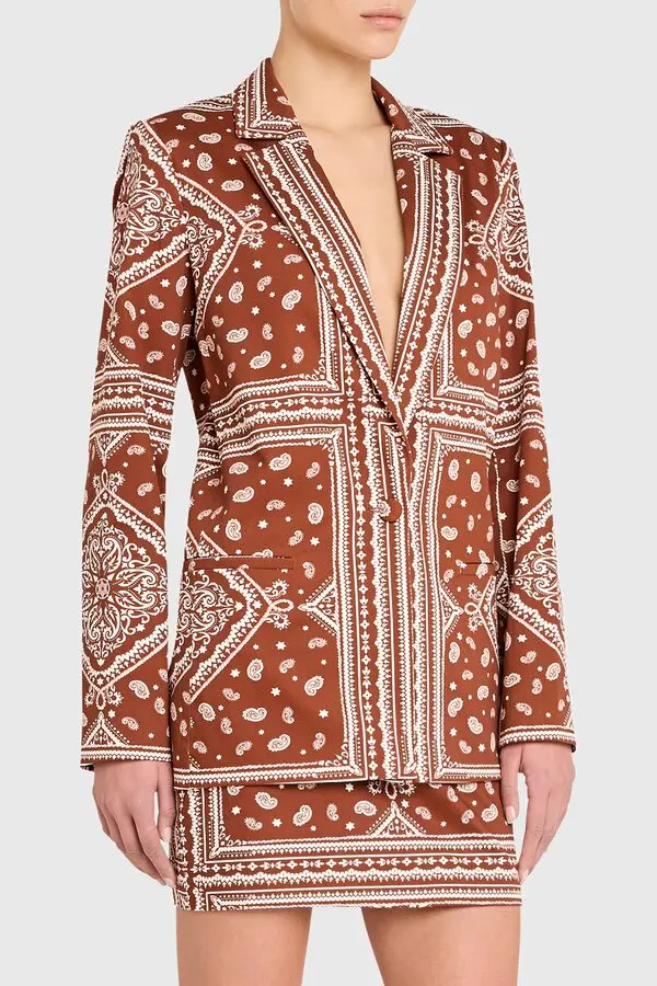 Amanda Uprichard Grady Printed Blazer