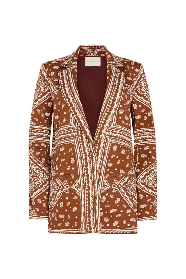 Amanda Uprichard Grady Printed Blazer