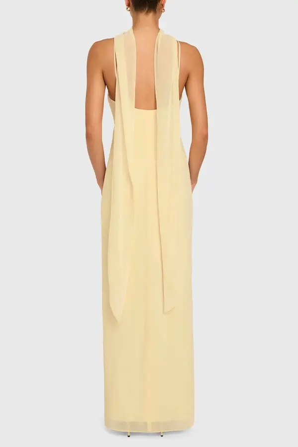 Amanda Uprichard Ashton Maxi Dress - Cornsilk