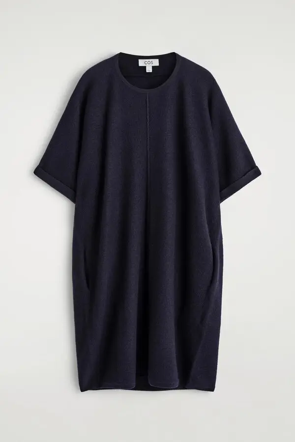 Cos Sculpted Merino Wool Mini Dress