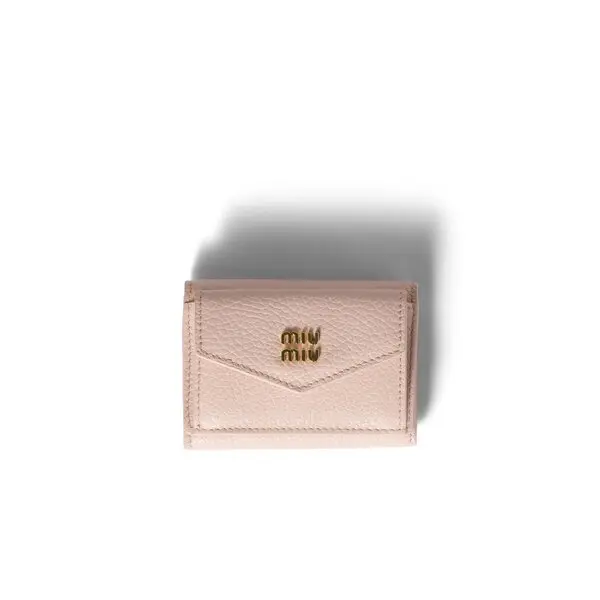 Miu Miu Small Leather Wallet - Gem