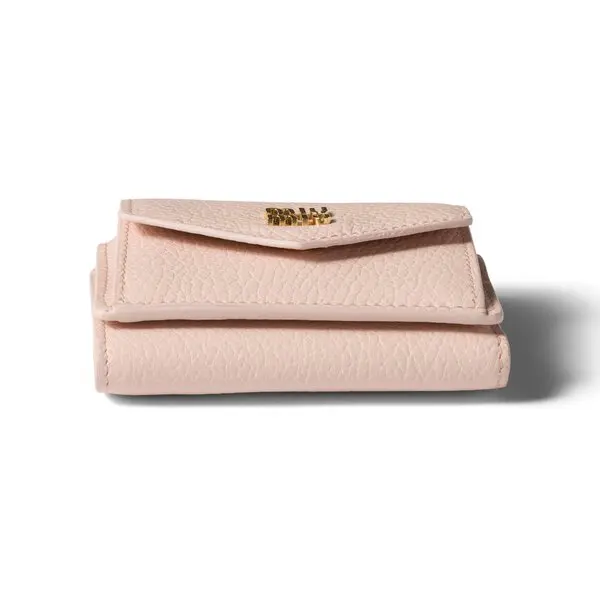 Miu Miu Small Leather Wallet - Gem