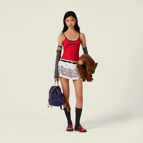 Miu Miu Stretch Jersey Top