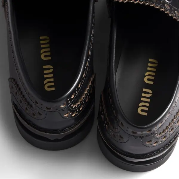 Miu Miu Leather Loafers