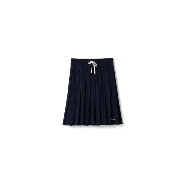 Miu Miu Pleated Gart-dyed Jersey Skirt