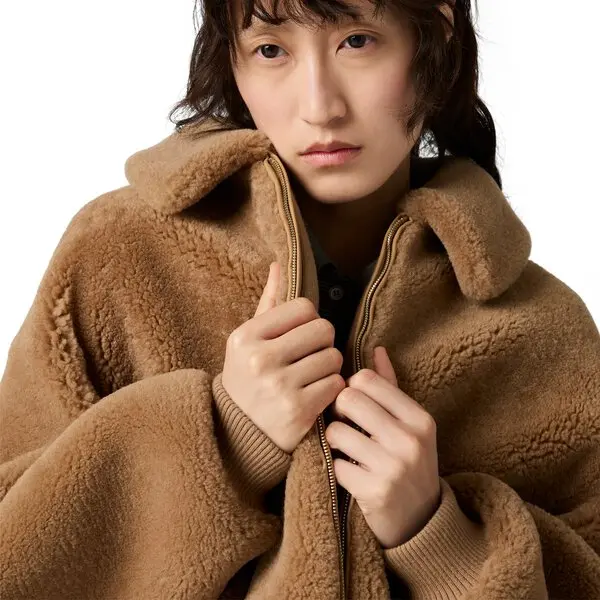 Miu Miu Shearling Blouson Jacket