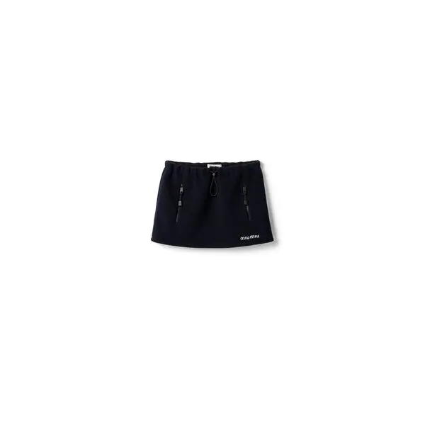 Miu Miu Fleece Miniskirt