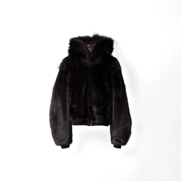 Miu Miu Shearling Hoodie Jacket
