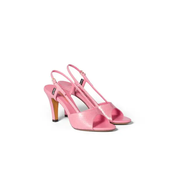 Miu Miu Ayers Slingback Sandals - Petal Pink