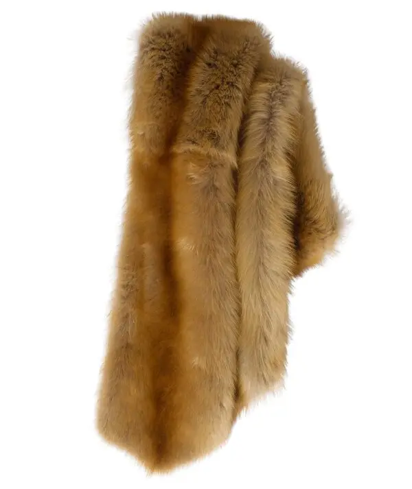 Miu Miu Shearling Fur Stole - Caramel