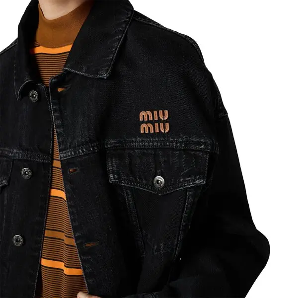 Miu Miu Denim Jacket - Black