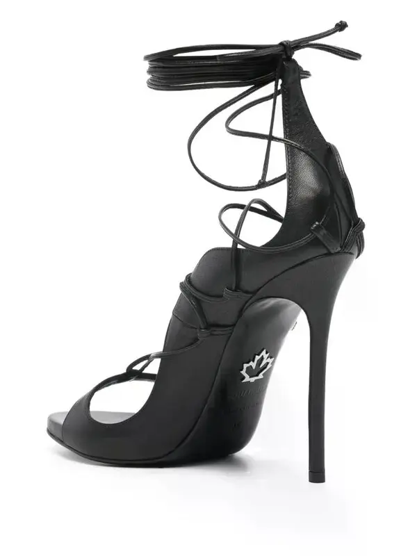 Dsquared2 105mm Leather Heeled Sandals