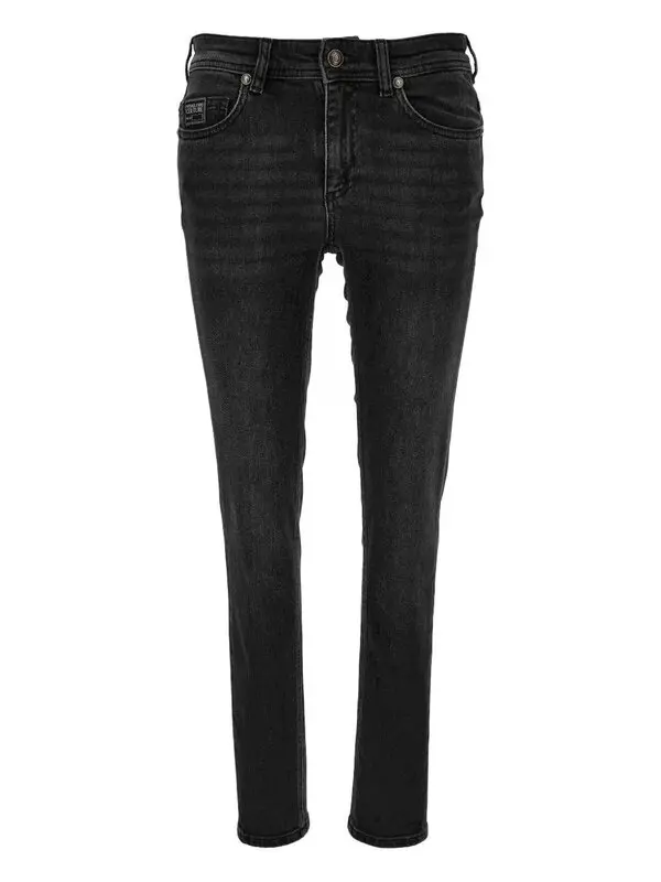Versace Embroidered Logo Skinny Jeans