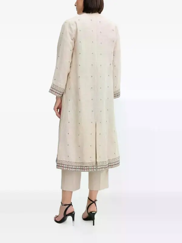 HOSS INTROPIA Embroidered Beaded-trim Top