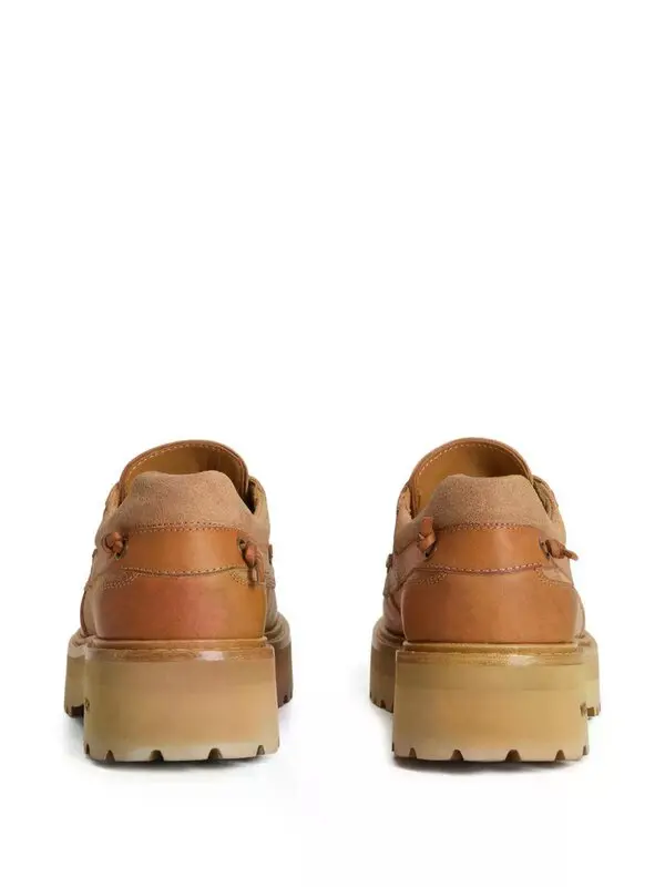 Woolrich Leather Platform Boat Shoes
