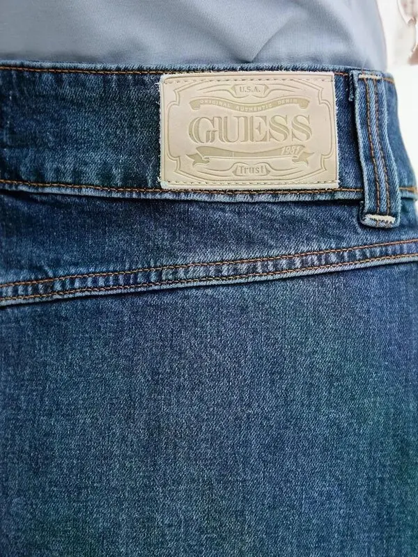 Guess Pocket-split Denim Skirt