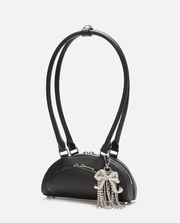 SELF-PORTRAIT Leather Handheld Bag - Black