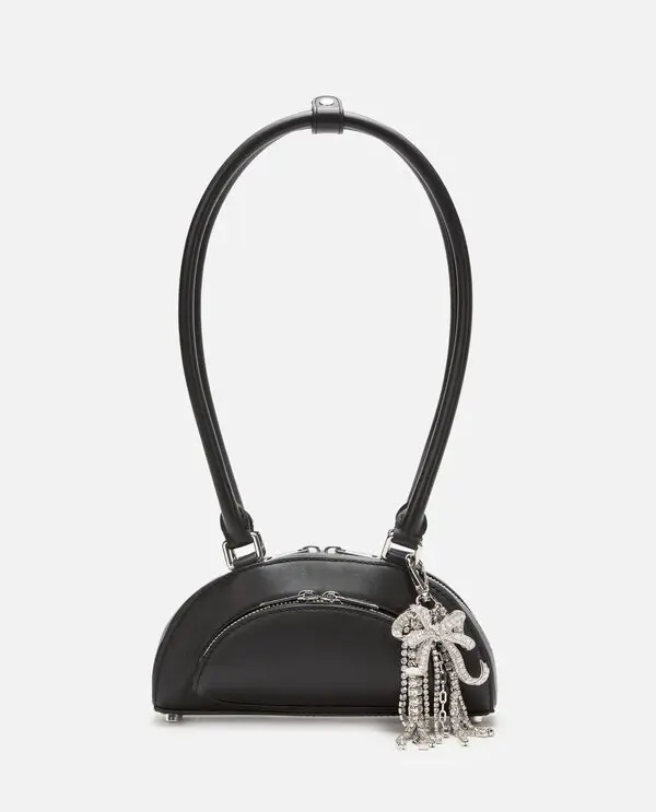 SELF-PORTRAIT Leather Handheld Bag - Black