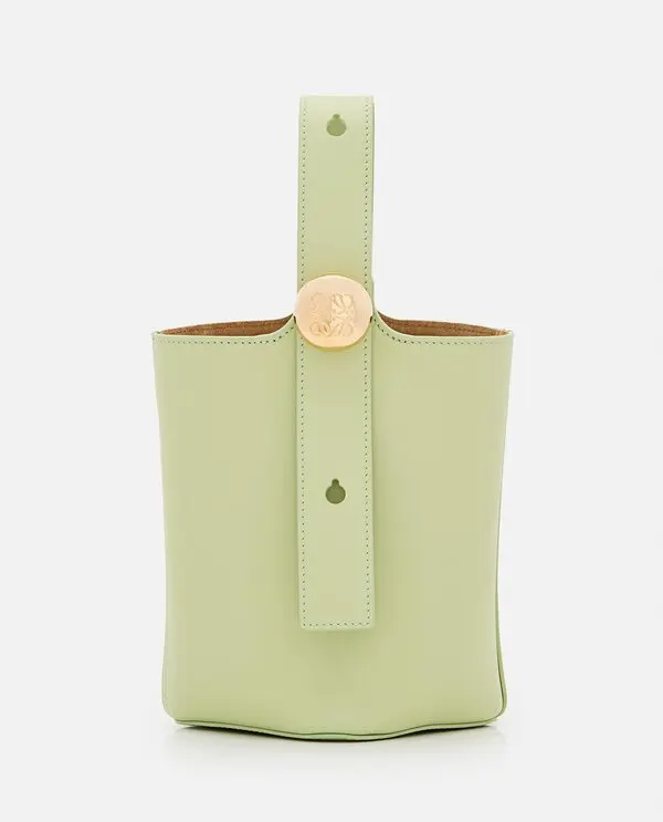 Loewe Mini Pebble Bucket Bag - Green