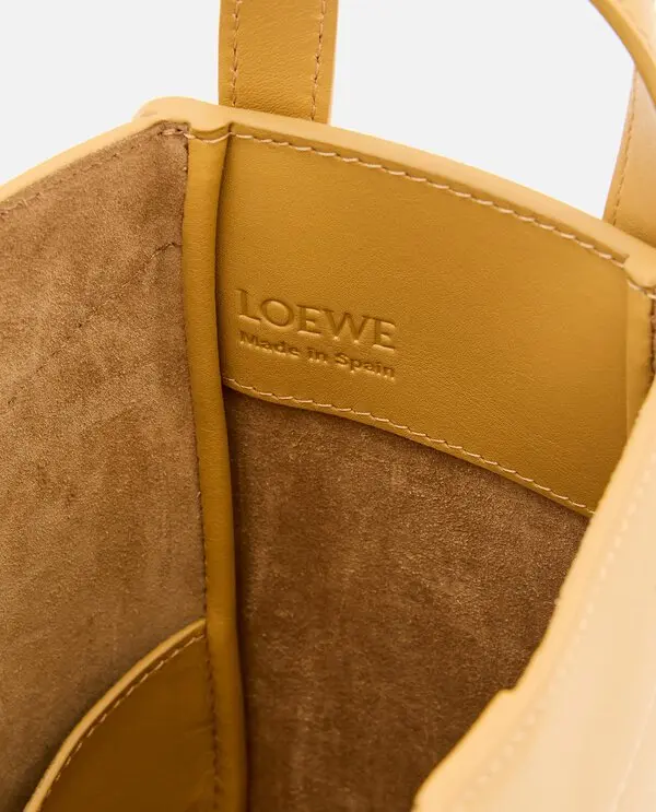 Loewe Hammock Slice Leather Bag - Beige
