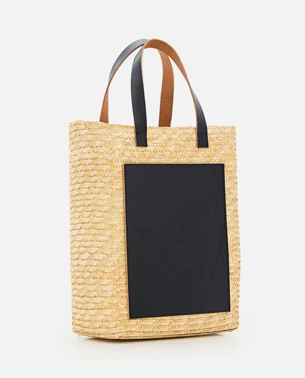 Plan C Borsha Medium Raffia Shopping Bag - Multicolore