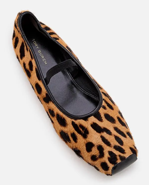 Tory Burch Leopard Print Ballerinas