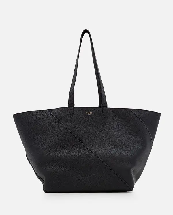 Fendi Selleria Diag Tote - Black