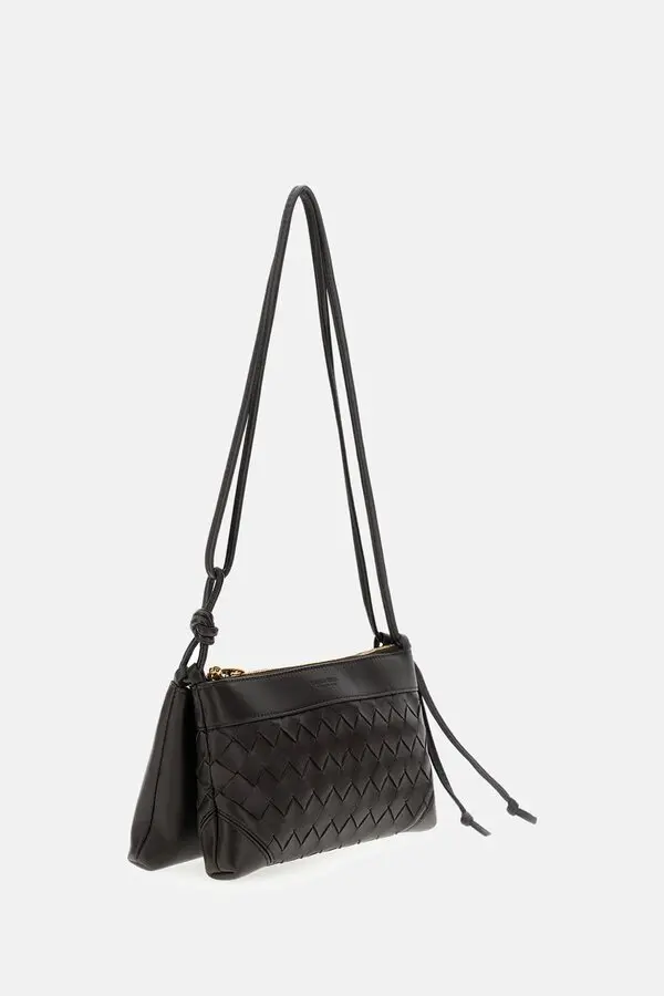 Bottega Veneta Double Patch Shoulder Bag - Brown