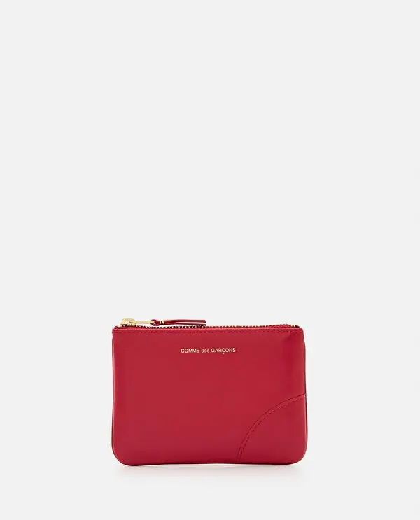 Play Comme Des Garcon Classic Line Leather Wallet - Red