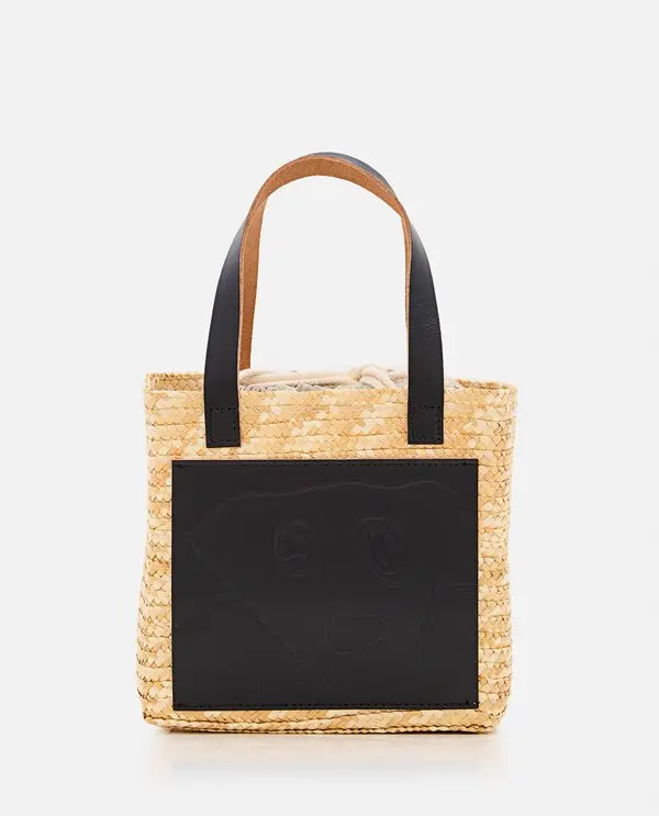 Plan C Mini Raffia Shopper